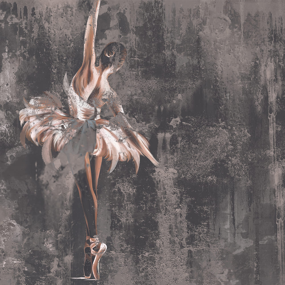 Papel Mural Ballet T-16: Inspiración Artística y Delicada para Estudios ...